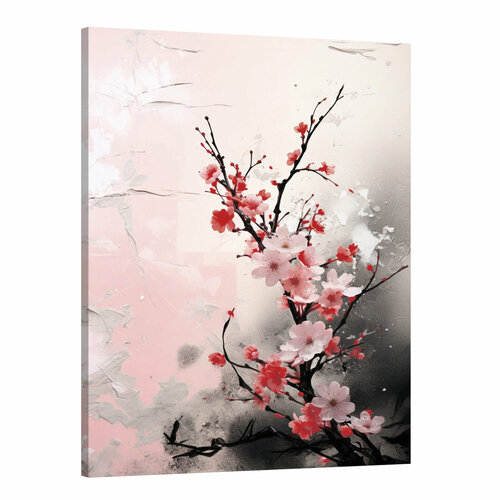 Интерьерная картина 50х70 "Сакура: японская красота"