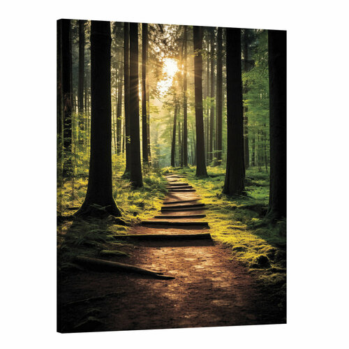Интерьерная картина 50х70 "Лесные прогулки"