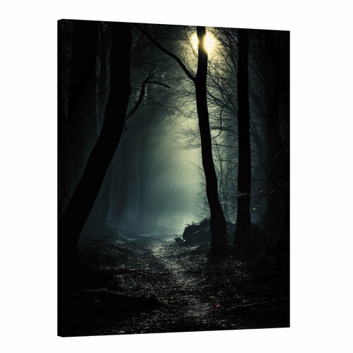 Интерьерная картина 50х70 "Хэллоуин: Таинственная ночь"