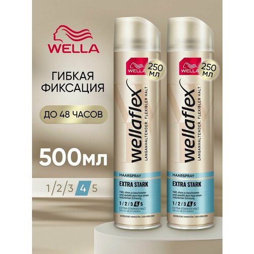 Wella Лак для укладки волос профессиональный объем и уход стайлинг 2шт. по 250мл
