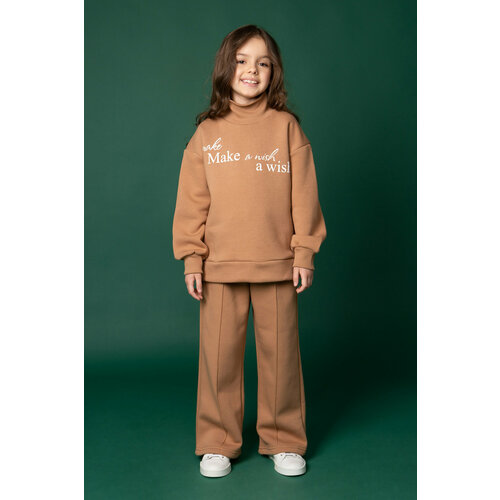 Комплект одежды LITTLE WORLD OF ALENA, размер 146, коричневый
