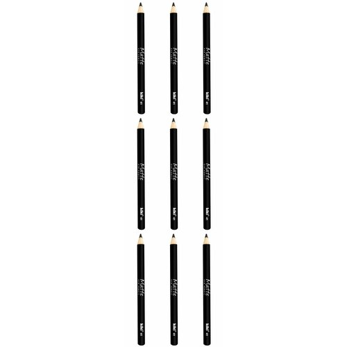 Kiki Карандаш для глаз Matte eye pencil, тон 41, черный, 9 шт.