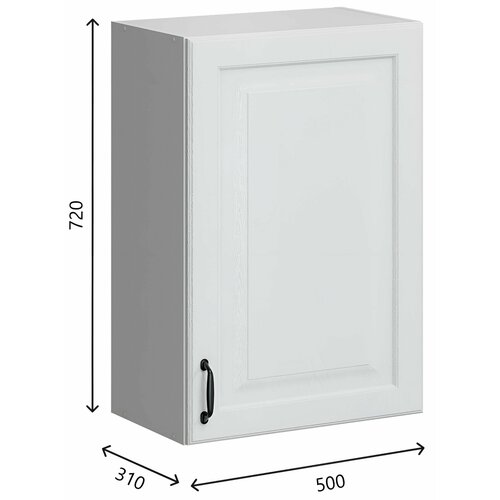 Шкаф кухонный навесной 50 см, МДФ Белая текстура