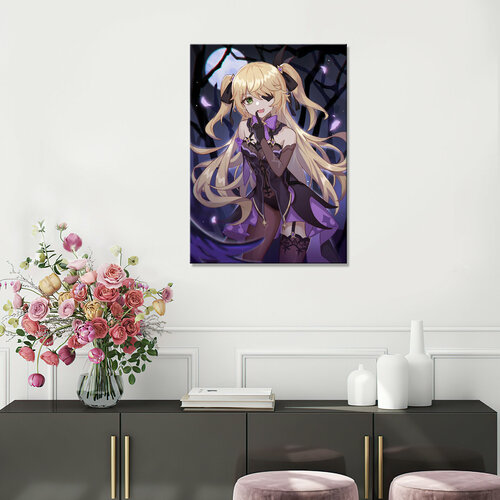 Интерьерная картина на холсте - Фишль электро принцесса Геншин Импакт 50х70