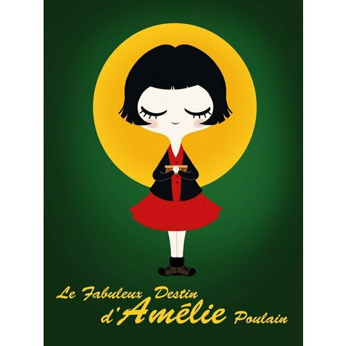 Плакат, постер на холсте Amelie/Амели. Размер 21 х 30 см