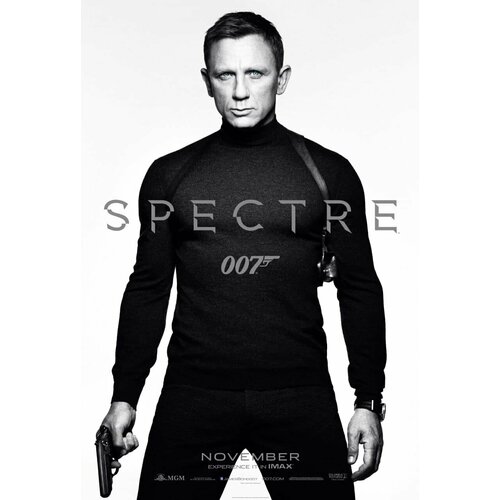 Плакат, постер на бумаге 007: Спектр (Spectre, 2015г). Размер 21 х 30 см