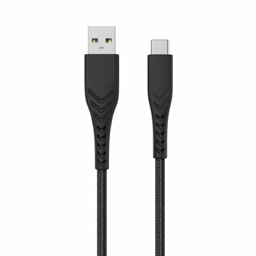USB-кабель Lyambda, Type-C(m)/Type-A(m), 3A, 0,5м, чёрный, [LCA05-BK]