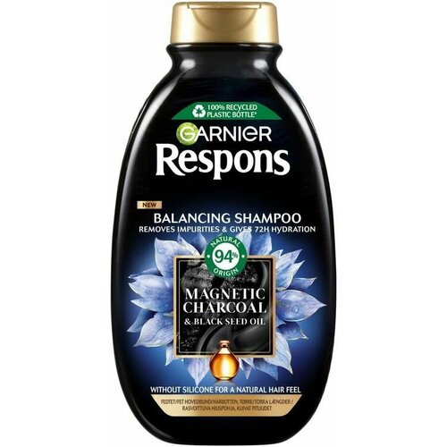 Garnier шампунь Respons Magnetic Charcoal для жирных волос 250 мл (из Финляндии)