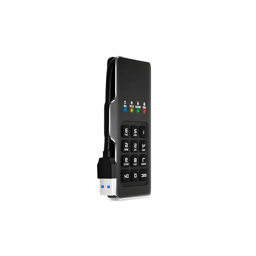 USB диск накопитель с шифрованием DATALOCK-256 ГБ PRO М2 (Y12009TAD) флешка с паролем. Блокировка при отключении от ПК. Флешка пин-кодом.