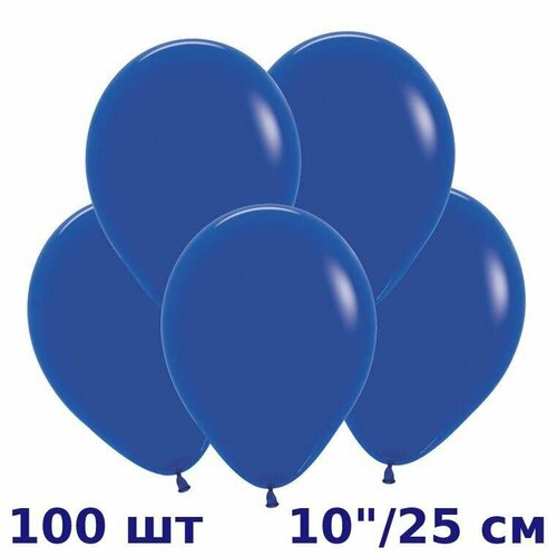 Воздушный шар (100шт, 25см) Синий, Пастель / Royal Blue, SEMPERTEX S.A, Колумбия