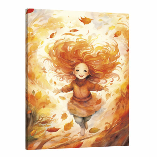 Интерьерная картина 50х70 "Осенний ветер"