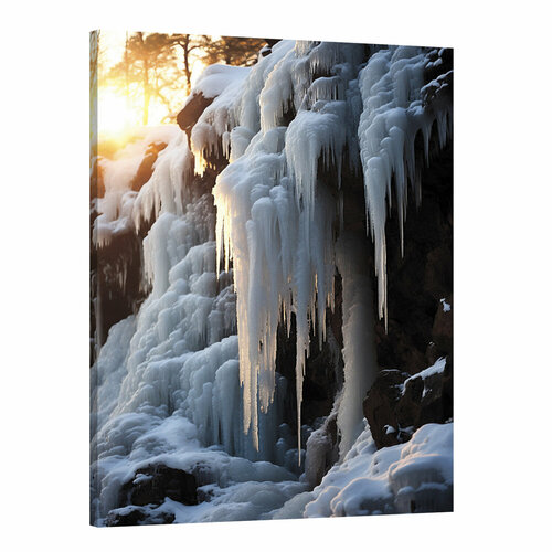 Интерьерная картина 50х70 "Морозное чудо"