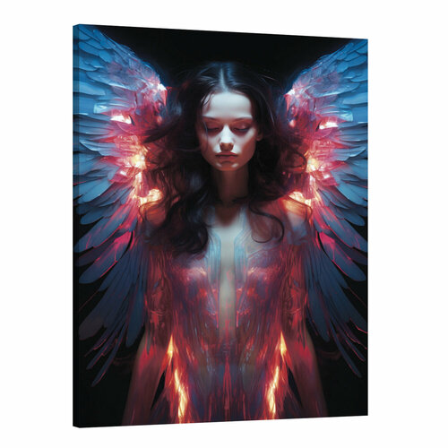Интерьерная картина 50х70 "Девушка с крыльями"
