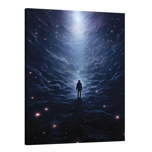 Интерьерная картина 50х70 "Призрачные Галактики"