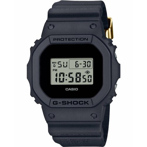 Наручные часы CASIO Противоударные японские мужские G-Shock DWE-5657RE-1ER с хронографом с гарантией, серый, черный