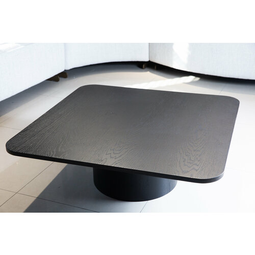 Кофейный столик Orix Grande/шпон/черный/90х90х32 см