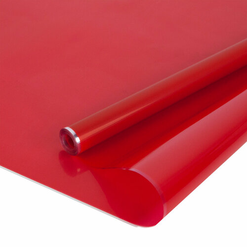 Упаковочная пленка 40мкм (0,6*8,5 м) Лак, Красный, 1 шт.