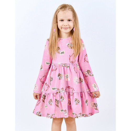 Платье KETMIN, размер 134, розовый