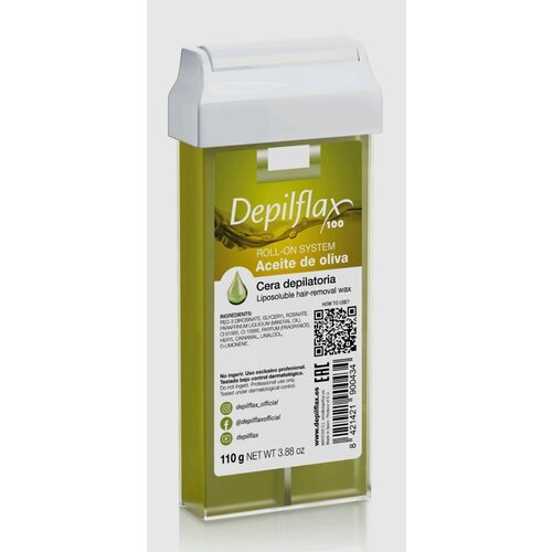 Depilflax Воск в картридже для депиляции Оливковый, 110 гр.