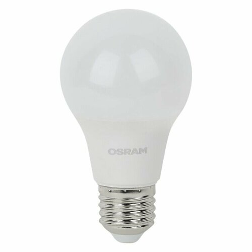 Лампа светодиодная (LED) Груша Е27 9Вт 806лм 6500К 230В матов. Osram