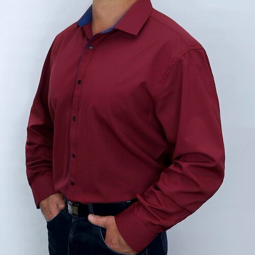 Рубашка Alexander Matin, размер 5XL, бордовый