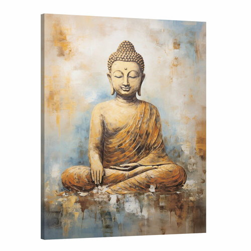 Интерьерная картина 50х70 "Будда: источник внутренней гармонии"