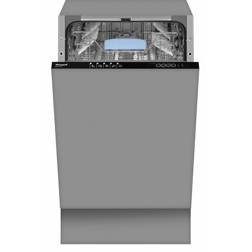 Встраиваемая посудомоечная машина Weissgauff BDW 4525,3 года гарантии, 10 комплектов посуды, 5 программ, быстрая мойка, предварительная, ЭКО, половинная загрузка, таймер, индикатор соли и ополаскивателя, дозагрузка