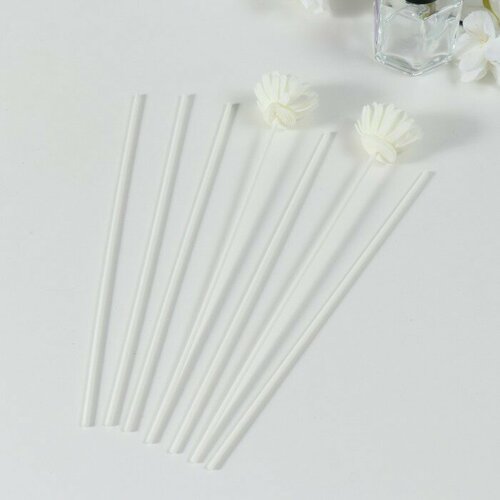 Палочки фибровые для аромадиффузора "Белоснежные цветы" набор 2 цветка + 5 палочек 9780903