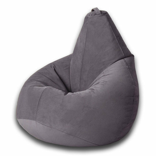Bean Joy кресло-мешок Груша, размер ХXXL, мебельный велюр, антрацит