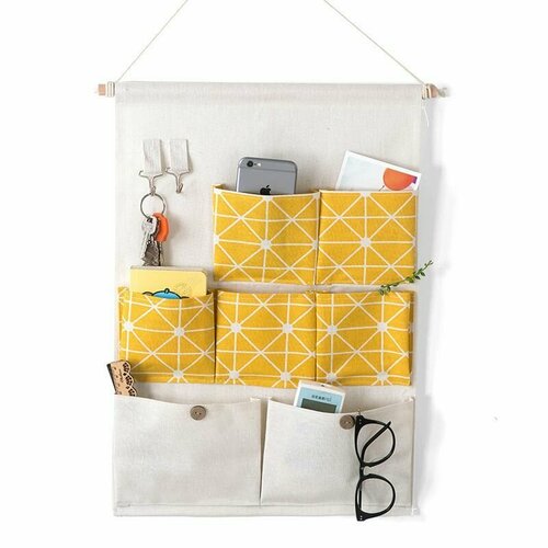 Настенный подвесной органайзер с карманами для принадлежностей в ванную комнату, кухню, гардеробная система хранения