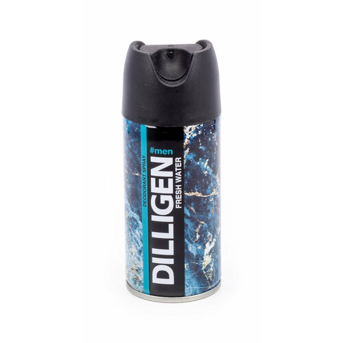 Дезодорант мужской Dilligen / Диллиген Fresh Water спрей 150мл / защита от пота и запаха