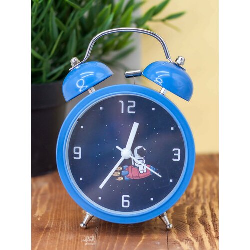Часы настольные с будильником Cosmos blue