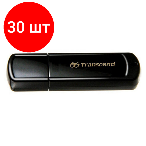 Комплект 30 штук, Флеш-память Transcend JetFlash 350, 32Gb, USB 2.0, чер, TS32GJF350