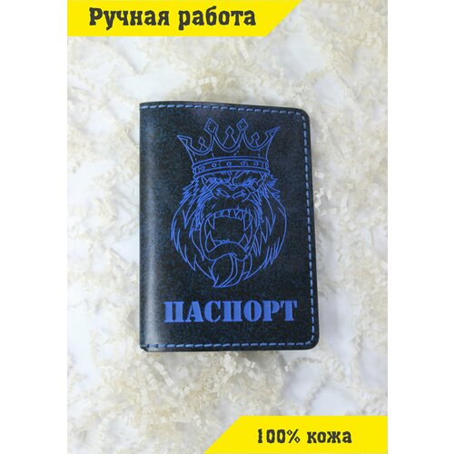 Обложка для паспорта  PC202321, синий, черный