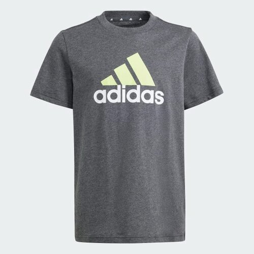 Футболка спортивная adidas, размер 13-14 лет, серый, белый