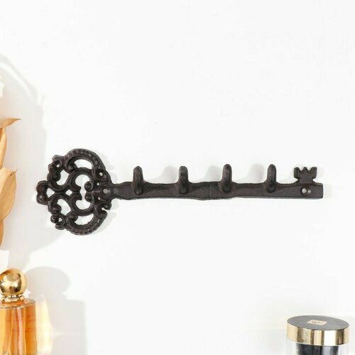 Крючки декоративные чугун "Ключ от замка" 31х9 см (комплект из 2 шт)