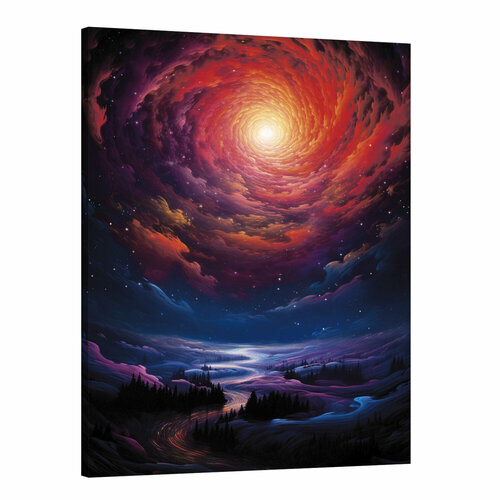 Интерьерная картина 50х70 "Космический Вихрь"