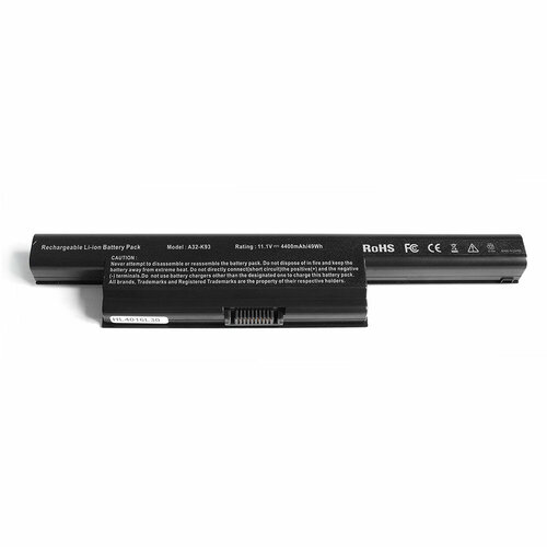 Аккумулятор для ноутбука Asus A93, A95V, K93 Series. 11.1V 4400mAh PN: A32-K93, A41-K93