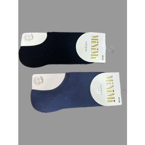 Носки MiNiMi, 2 пары, 2 уп., размер 35/38, черный, синий