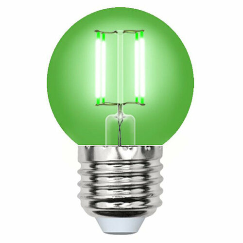 Светодиодная лампа Uniel Air Color 5 Вт Е27/Р зеленая