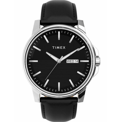 Наручные часы TIMEX, серебряный, черный