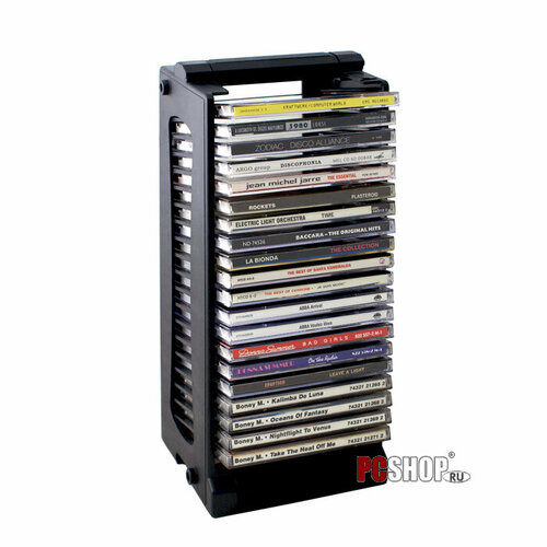 Подставка для CD дисков CD-21MT Sound Box на 21 бокс, чёрная
