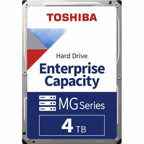 Жесткий диск Toshiba Enterprise Capacity MG08SDA400E 3.5" 4Tb SAS 12 Gbit/s, 256 Mb, 7200 rpm AirCMR, SIE/SED