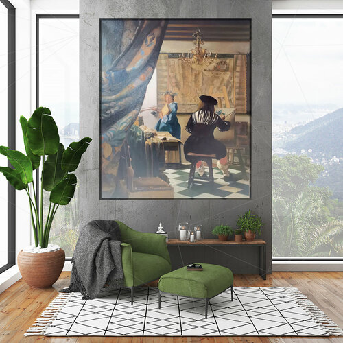 Картина «Аллегория Живописи», копия художник Нурали Шафеев , 120х100см, холст масло, профессиональная живопись, Саратов