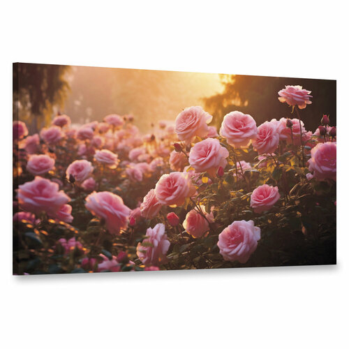 Интерьерная картина 100х60 "Розовая гармония"