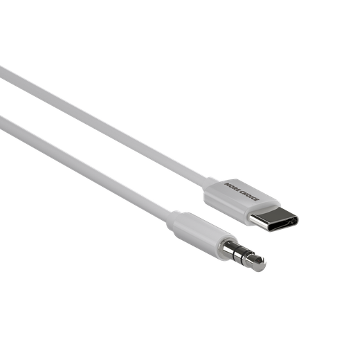 PURE Аудиокабель AUX 3.5mm Type-C 1м More choice UK28a White