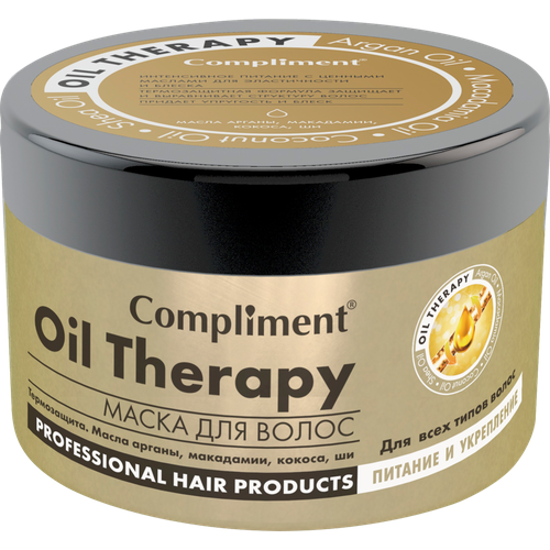 Маска для всех типов волос COMPLIMENT Oil therapy питание и укрепление, 500мл