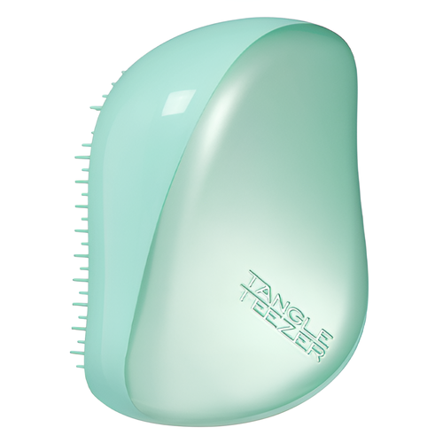 Расческа Tangle Teezer Compact Styler Frosted Teal Chrome, массажная щетка для распутывания волос, 9 см