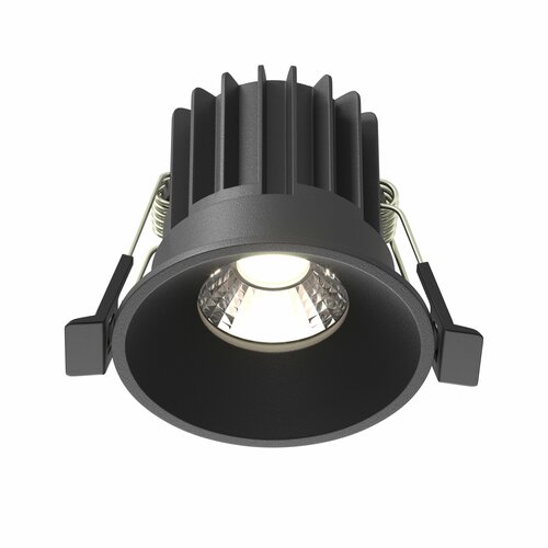 Встраиваемый светильник Maytoni Round DL058-7W4K-B, LED, кол-во ламп:1шт, Черный