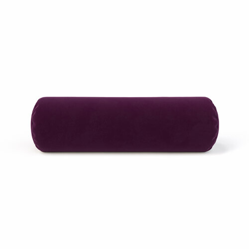 Подушка декоративная цилиндр фиолетовая, 50х15 см